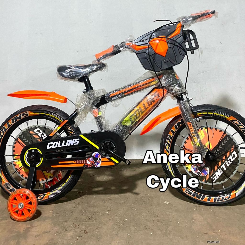 Jual Sepeda Anak Cowok Roda Empat BMX Velion Collins 16 Inch | Shopee ...