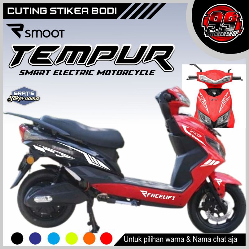 Jual Stiker Cuting Bodi motor Smoot TEMPUR | Shopee Indonesia