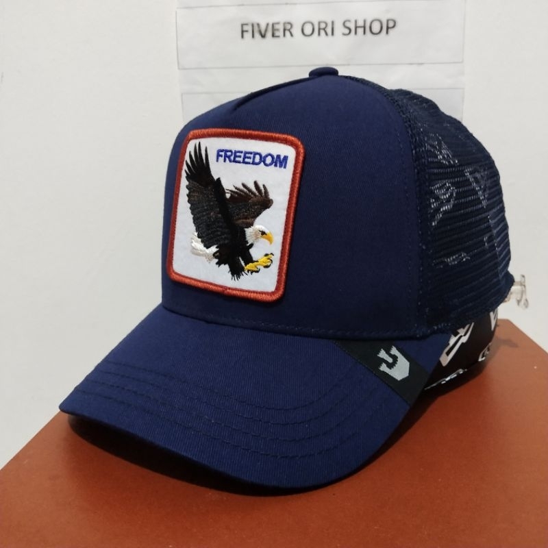 Jual Topi Goorin Bros Original 100% Freedom Eagle Truckin Navy New (101 ...