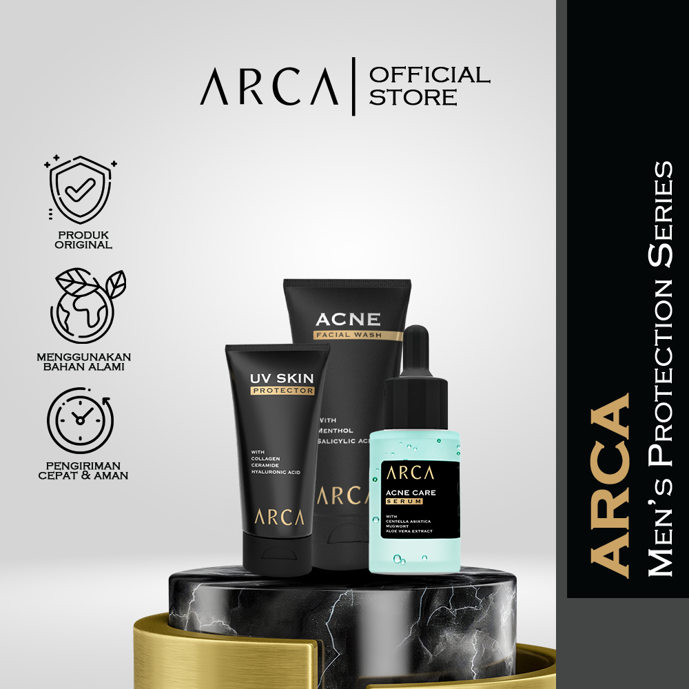 Jual ARCA Men's Protection Series - Paket Skincare Pira Kulit Sensitif ...