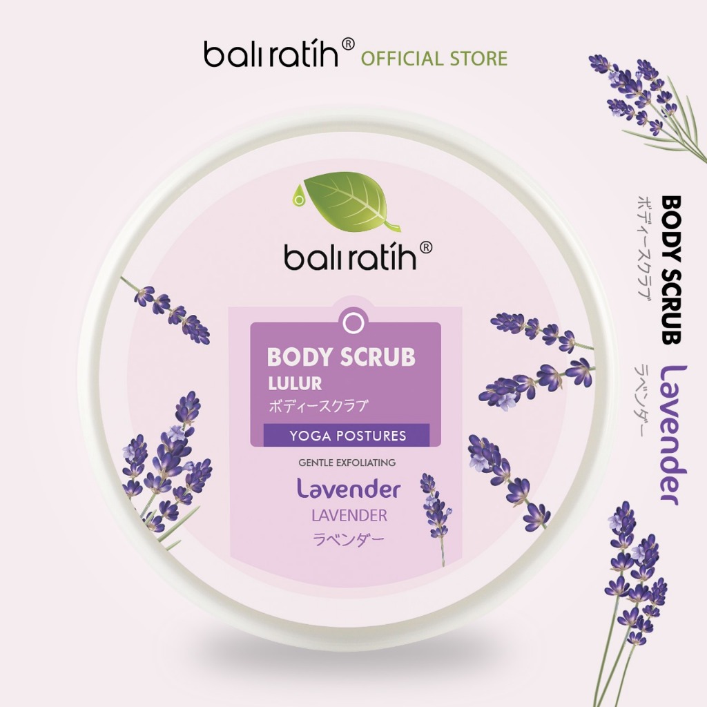 Jual Bali Ratih Lulur / Body Scrub Yoga Postures Lavender 100gr ...