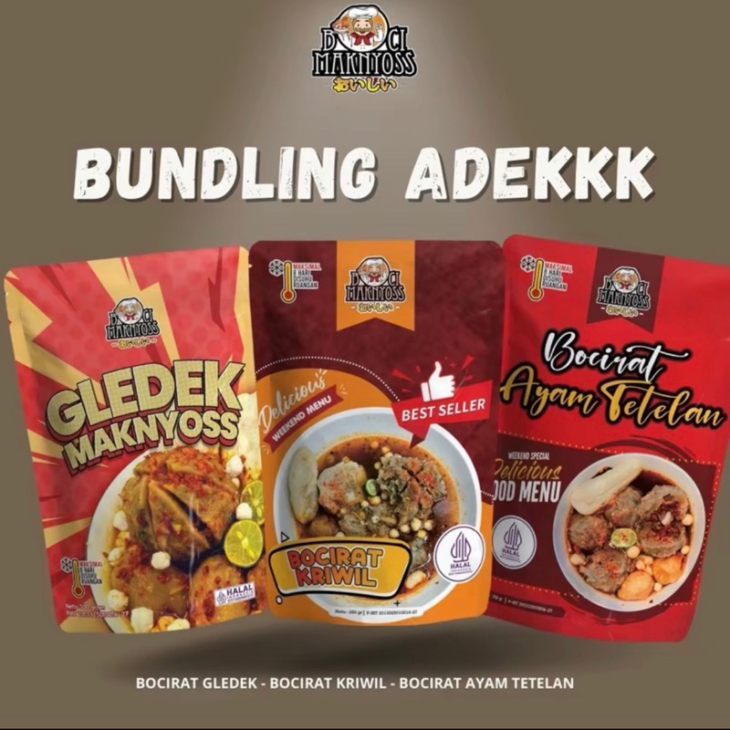 Jual BUNDLING ADEK MAKNYOSS (GLEDEK, KRIWIL, TETELAN ) | Shopee Indonesia