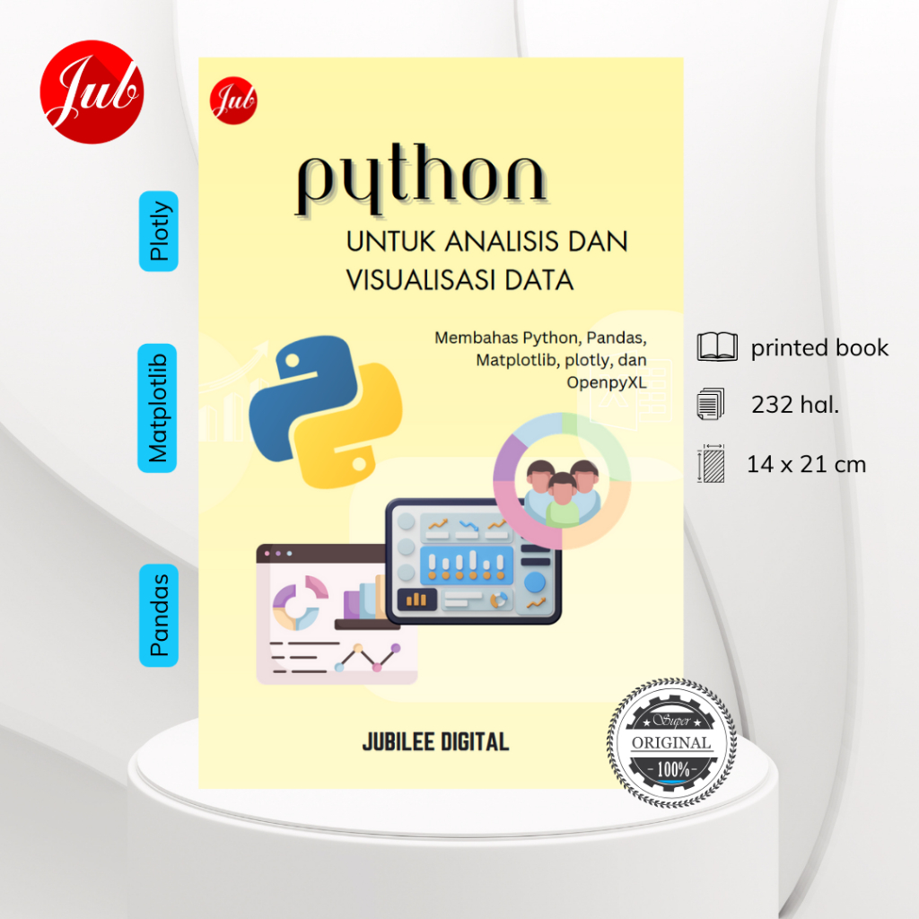 Jual Buku Cetak Softcover Python Untuk Analisis Dan Visualisasi Data
