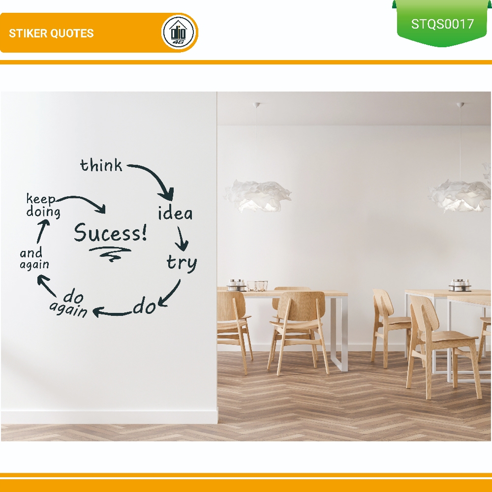 Jual Cutting Sticker Dinding Quotes Motivasi Inspirasi Stiker Kantor ...
