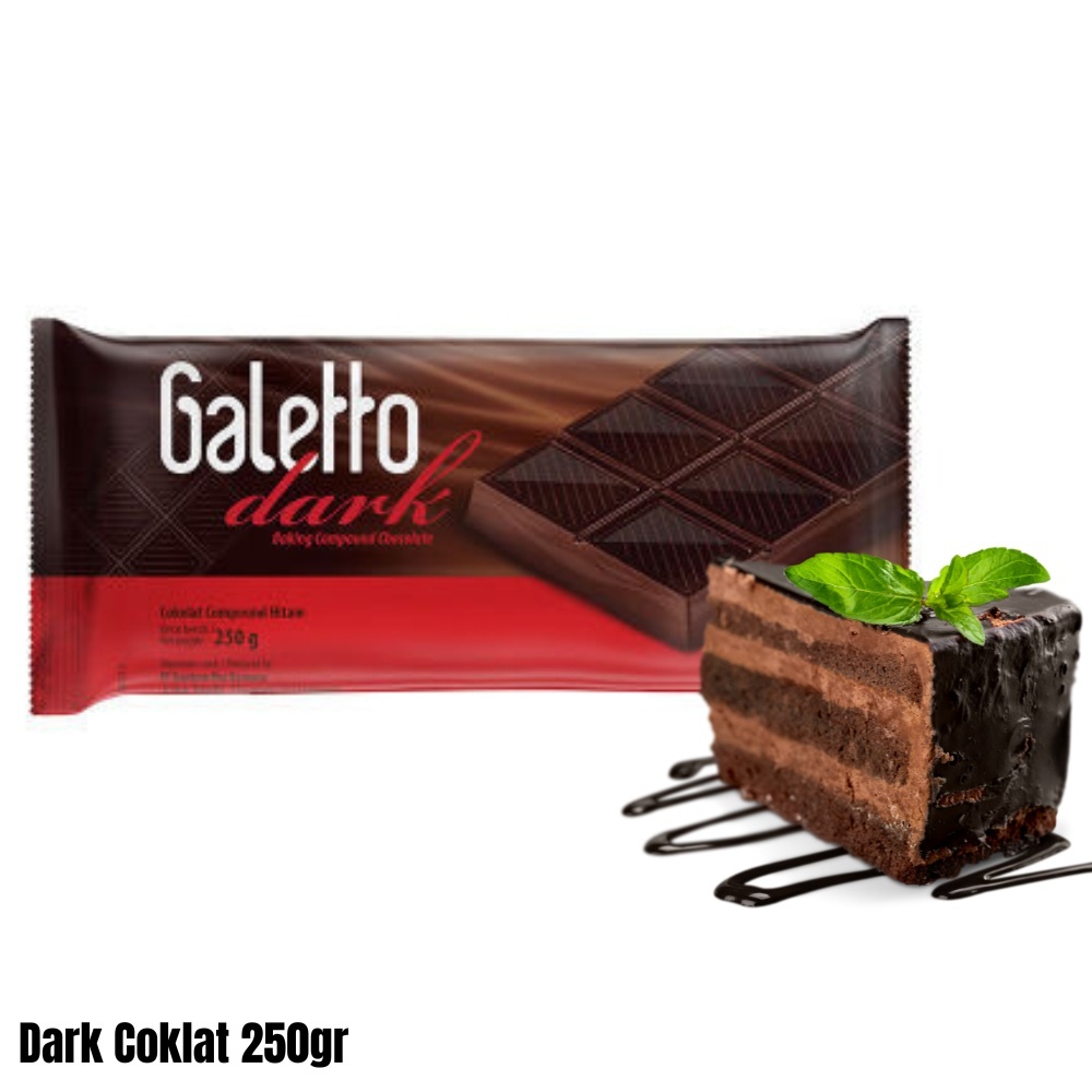 Jual Coklat Galetto Dark Compound 250 gr Coklat Batangan | Shopee Indonesia