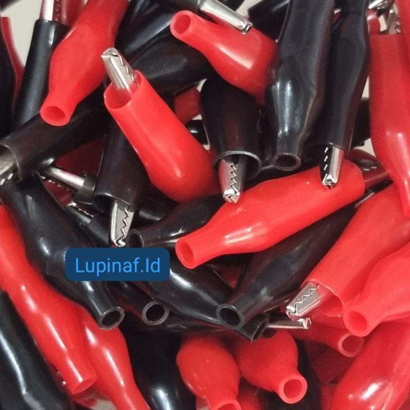 Jual CAPIT BUAYA BESAR KLIP 4.5CM MERAH HITAM 1SET | Shopee Indonesia