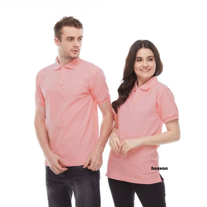 Jual DUSTY PINK Hosvon Kaos Kerah Wangki COTTON 100% Size S-XXL ( PRIA ...