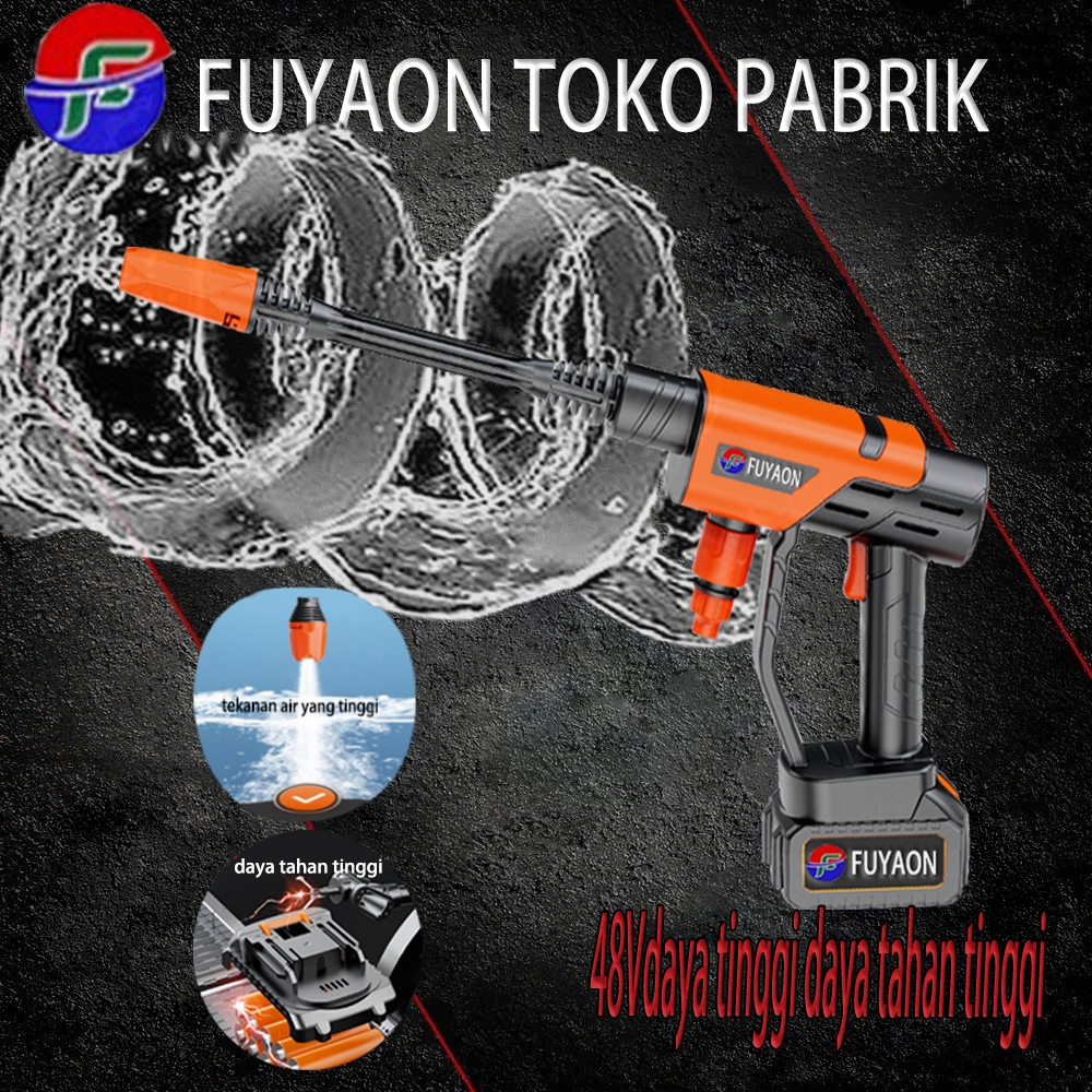 Jual FUYAON Pistol semprot air bertekanan tinggi jet cleaner mesin cuci ...