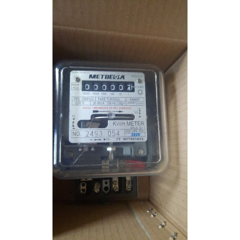 Jual kwh meter metbelosa analog 1 fasa 5/20 A | Shopee Indonesia