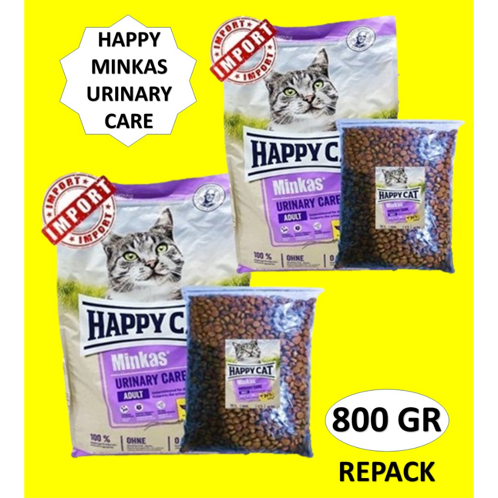 Jual HAPPY CAT MINKAS URINARY REPACK 800 GRAM MAKANAN KUCING | Shopee ...