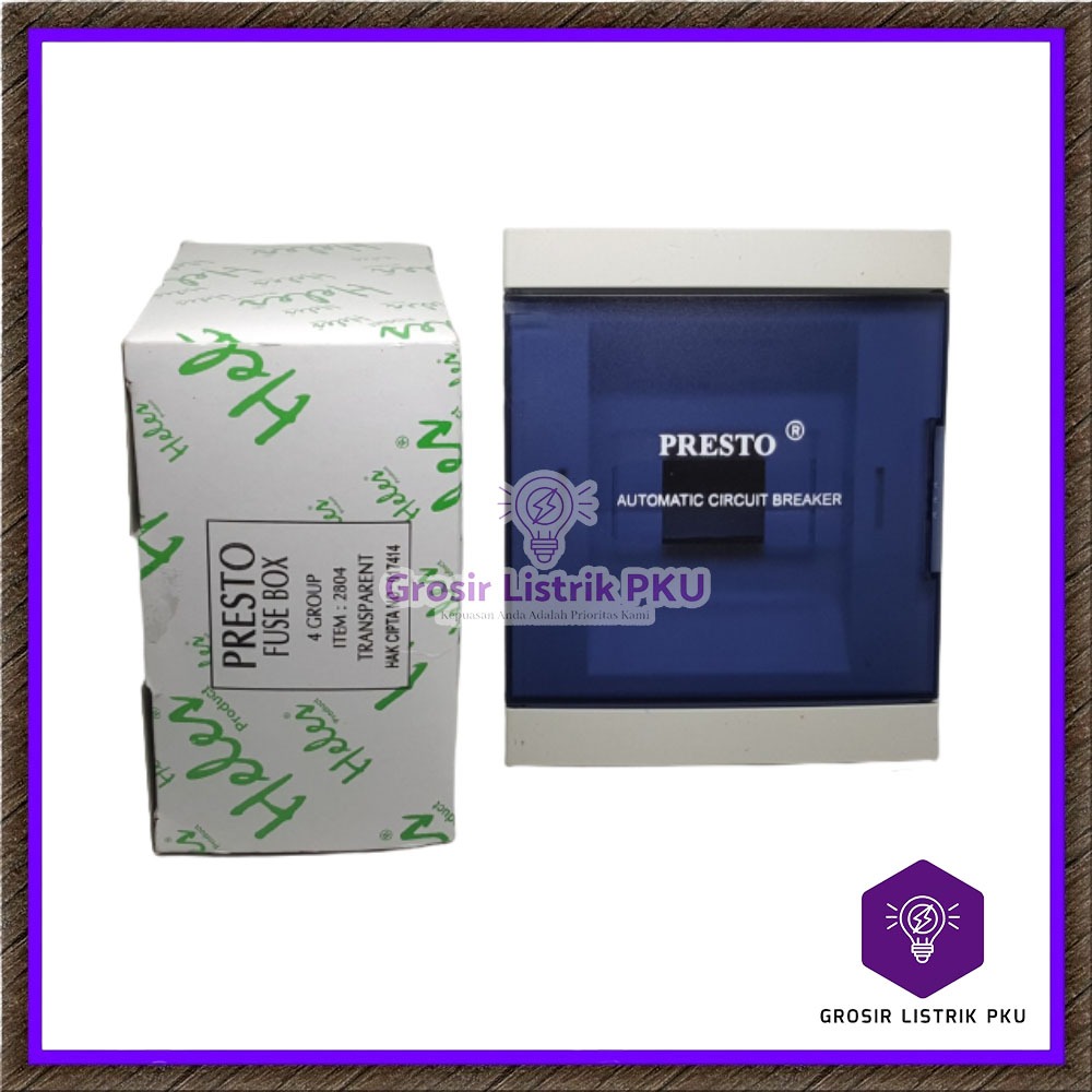 Jual Box MCB Presto 4 Group 4 Grup 4G Tempat Fuses MCB Heles Original Berkualitas | Shopee Indonesia