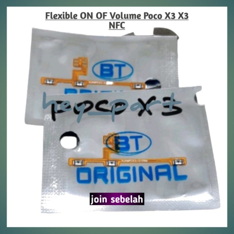 Jual Flexible On Of Flexibel Tombol Power On Off Volume Xiaomi Pocophone Poco X3 X3 NFC | Shopee ...