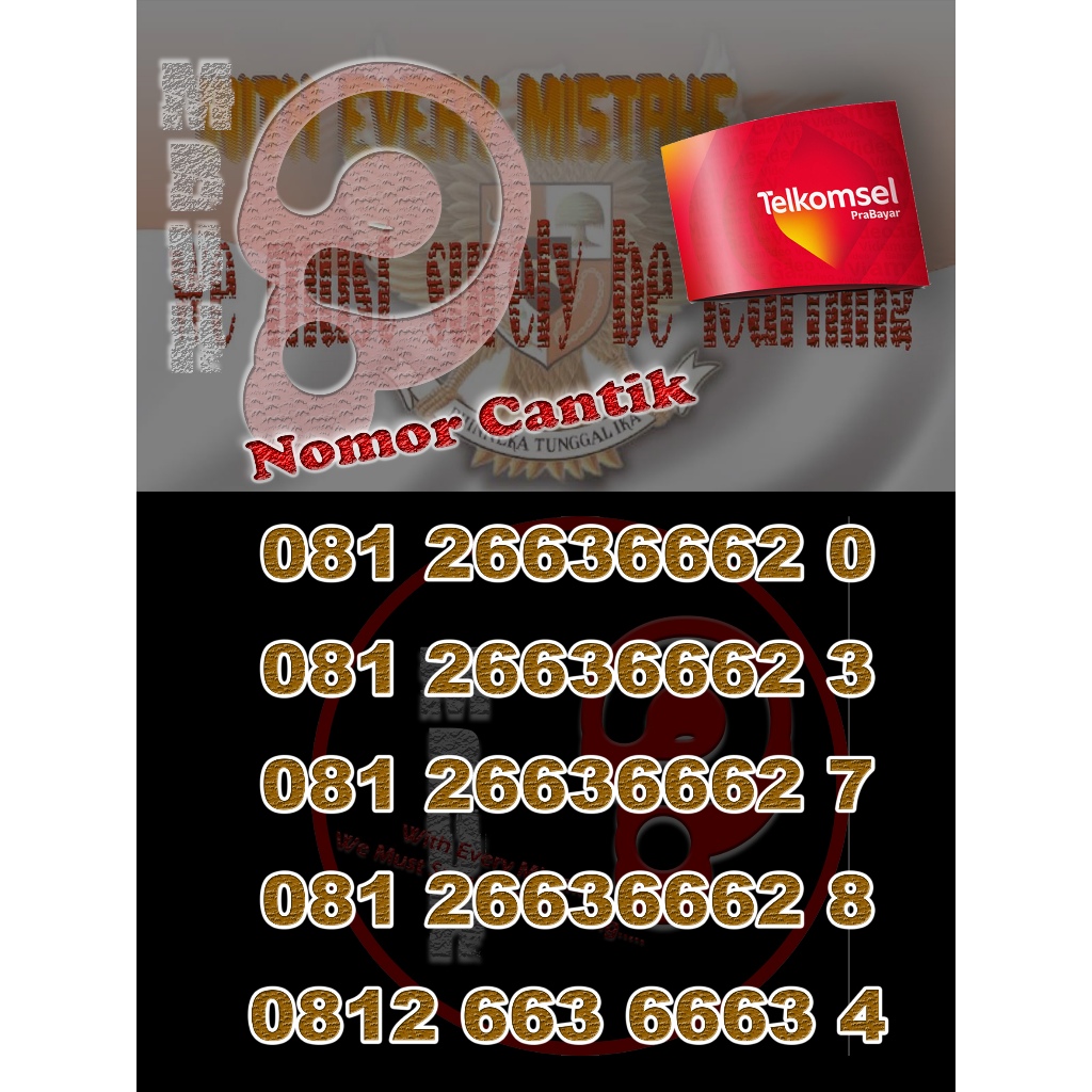 Jual Kartu Perdana Simpati S36 S90 Nomor Cantik Telkomsel | Shopee Indonesia