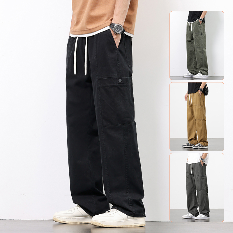 Jual celana cargo panjang pria chinos gombrong cowok premium standar hitam kekinian original ...