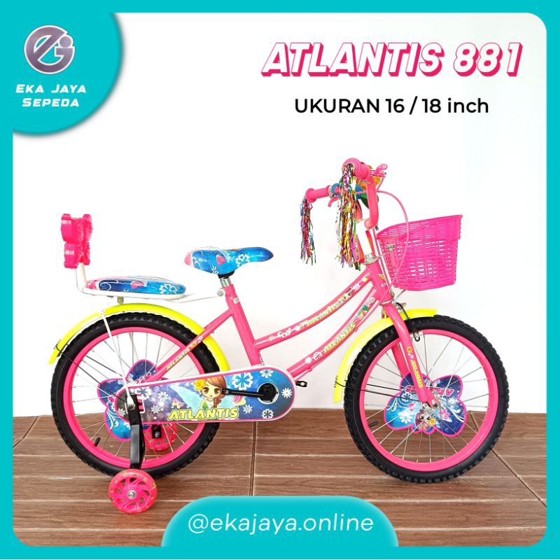 Jual Sepeda Mini Anak Perempuan Atlantis 881 Ukuran 16 18 Inch | Shopee ...