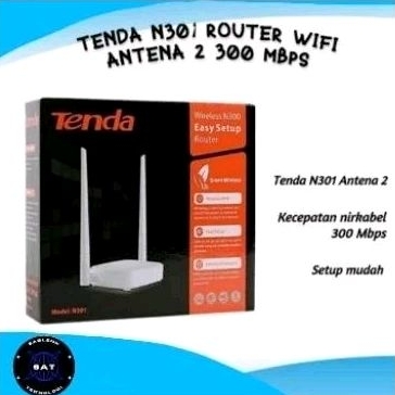 Jual Tenda N301 Wireless N300 Easy Setup Router 300Mbps | Shopee Indonesia