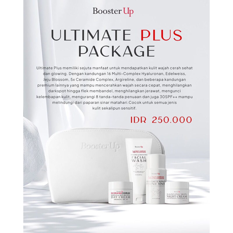 Jual PAKET BOOSTER UP SKINCARE BY GLAMSHINE ORI 100% | Shopee Indonesia