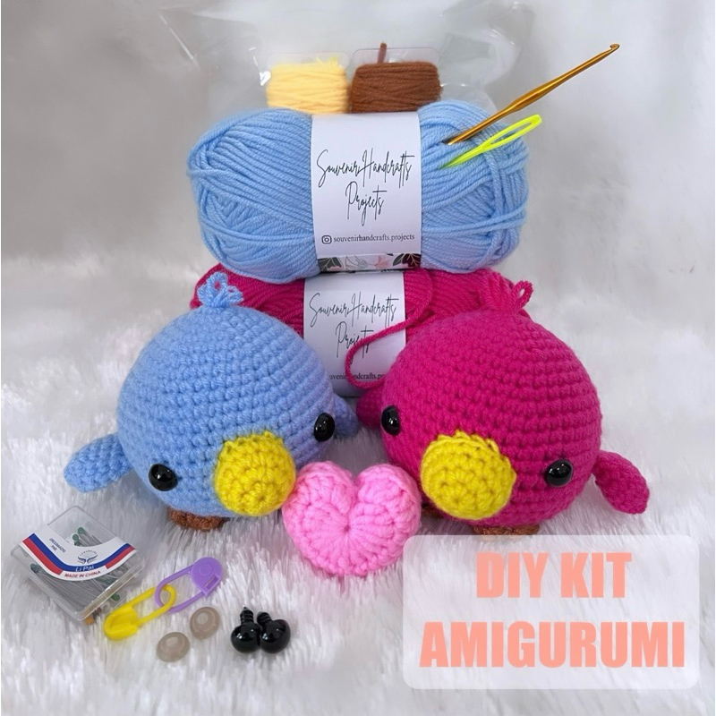 Jual Paket Rajut Amigurumi - DIY Kits Crochet Penguin - DIY Crochet Kit ...