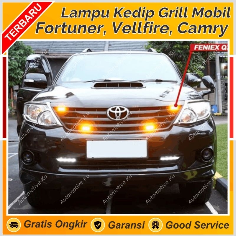 Jual LAMPU KEDIP GRILL LED MODE FLASH OTOMATIS 16 TITIK MATA SUPER ...