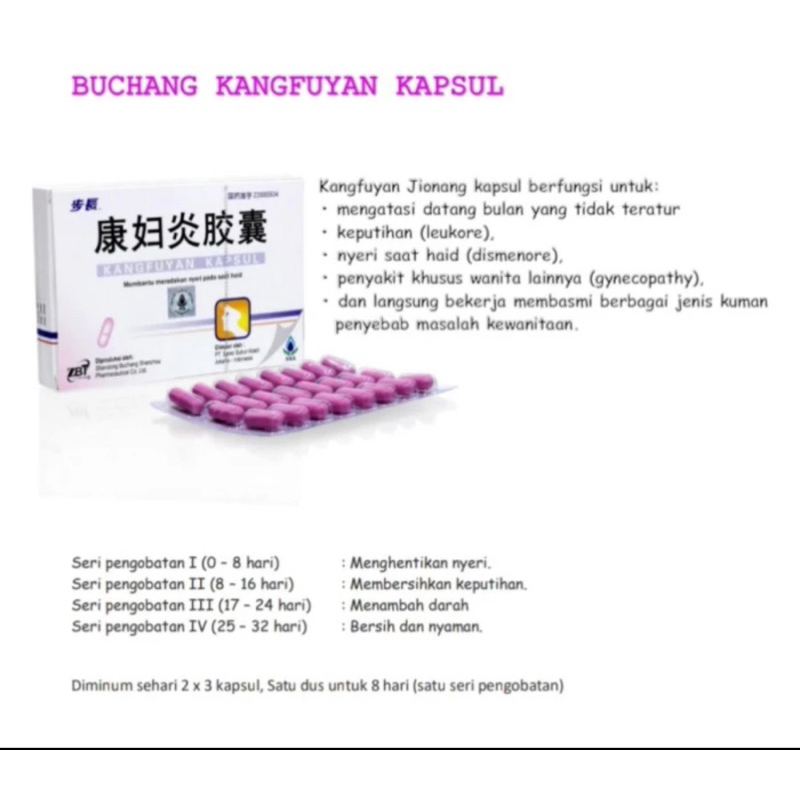 Jual Buchang Kangfuyan Kapsul / Kang fu yan Jiaonang - Obat Keputihan ...