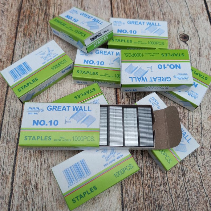 Jual Refill Staples no.10 isi 1000pcs Necis Stapler Hekter Jepretan no ...