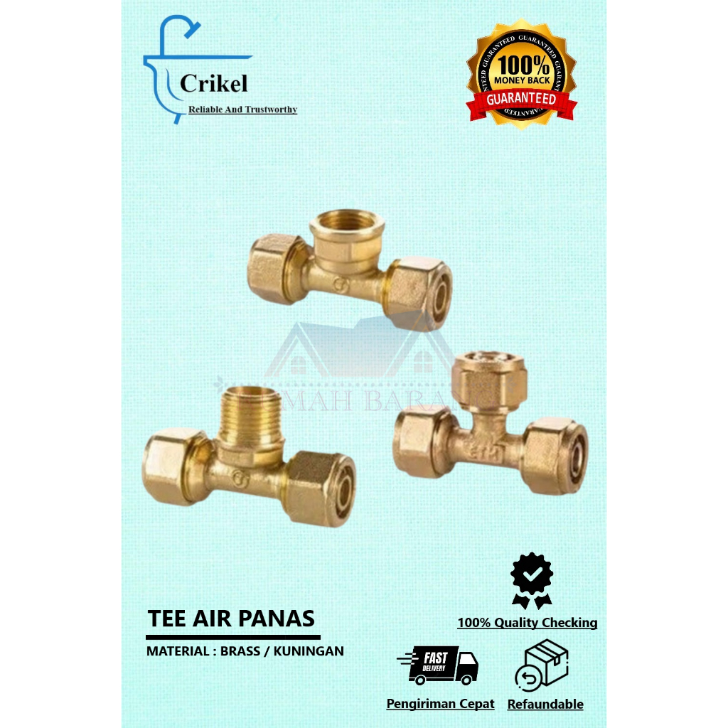 Jual Tee fitting pipa air panas rifeng Tee drat dalam Tee drat sambung ...
