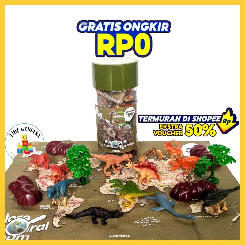 Jual Mainan figur binatang dinosaurus mainan koleksi dinosaurus mainan ...