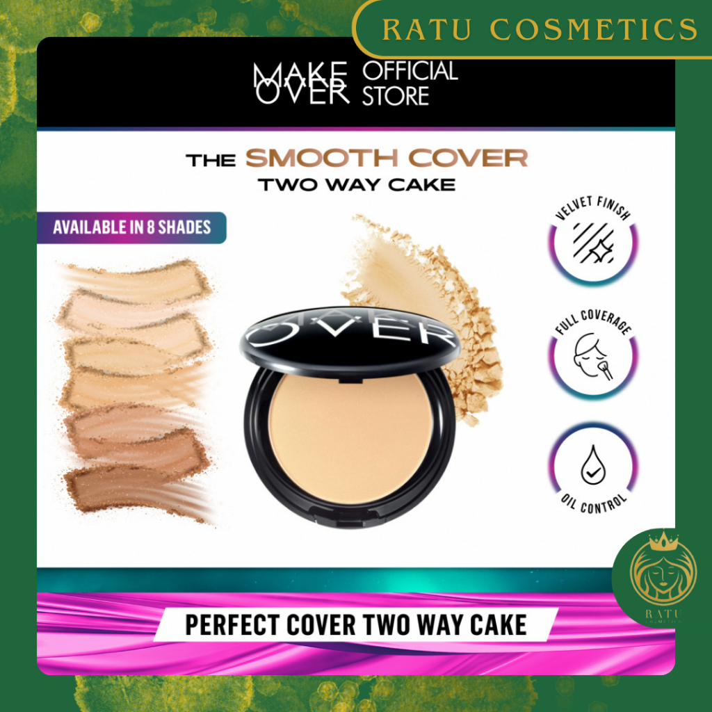 Jual MAKE OVER Perfect Cover Two Way Cake Full Case / Refill - Bedak ...