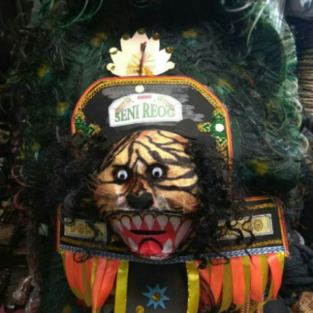Jual Mainan Topeng Reog Bulu Besar || Topeng Spon Reog Ponorogo ...