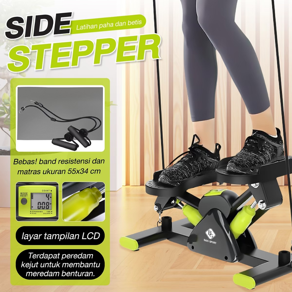 Jual HTD SPORT Mini Stepper V Step Machine Air Climber Glider Alat Pengencang Otot Kaki Pinggang ...