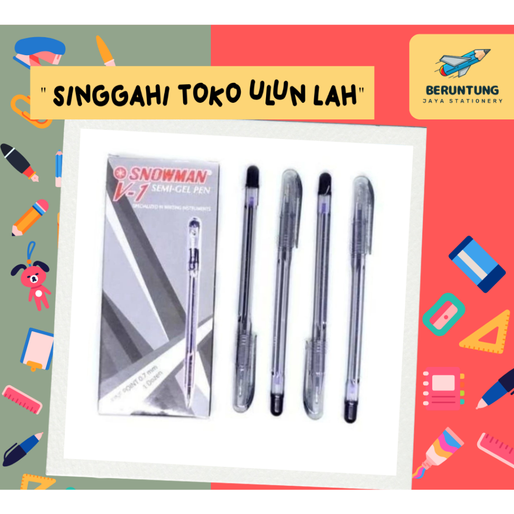 Jual Pulpen Snowman V1 (1 Lusin/Isi 12 Pcs) | Shopee Indonesia