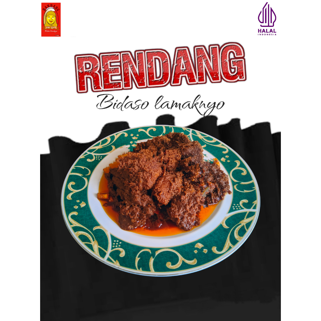 Jual ( 250 gr ) Rendang Daging Sapi Khas Minang/ Rendang Uni Luti | Shopee Indonesia