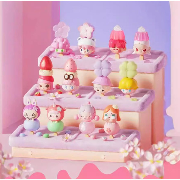 Jual POPMART Pop Beans Pink Ice Cream Series | Shopee Indonesia