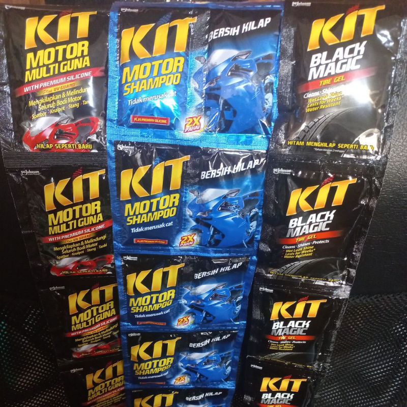 Jual Pengkilap Semir Bodi Ban Mobil Motor Sepeda Kit Black Magic Tire ...