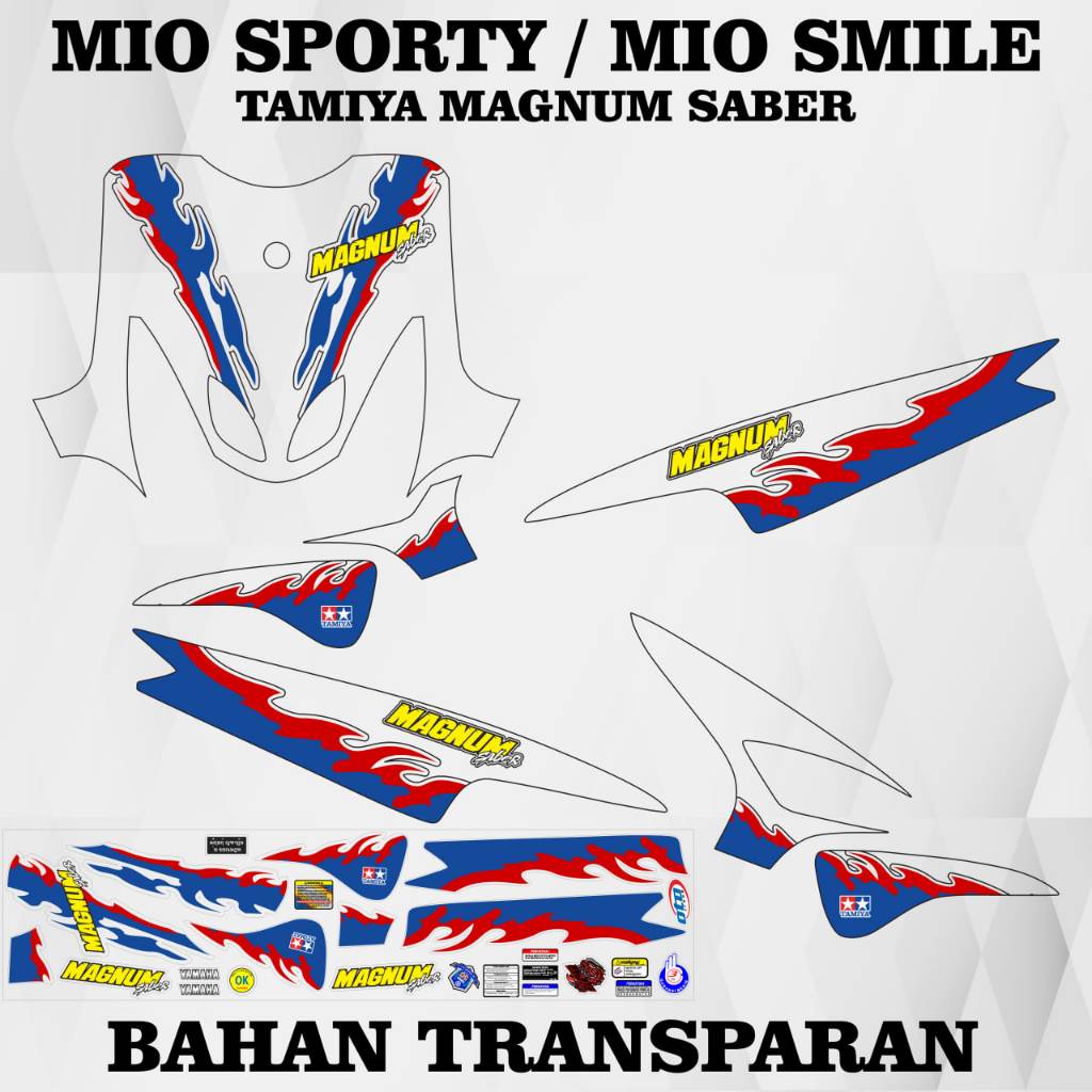 Jual [COD] Stiker Sticker Striping transparan uv yamaha Mio Sporty Mio ...