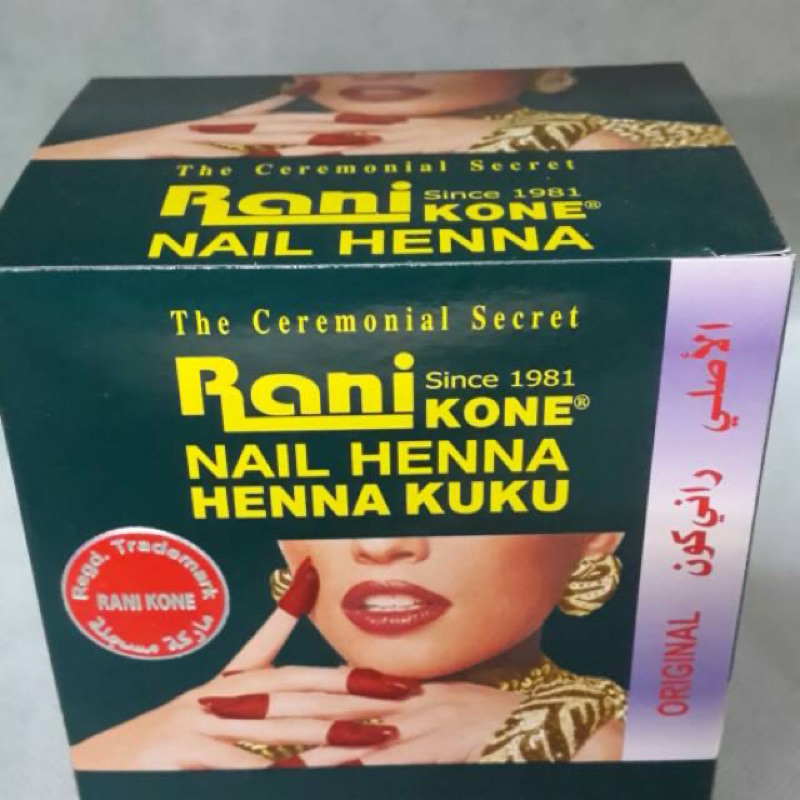 Jual RANI HENNA KONE BOX HIJAU (1box isi 12pc) BEST SELLER!!! EXPIRED ...