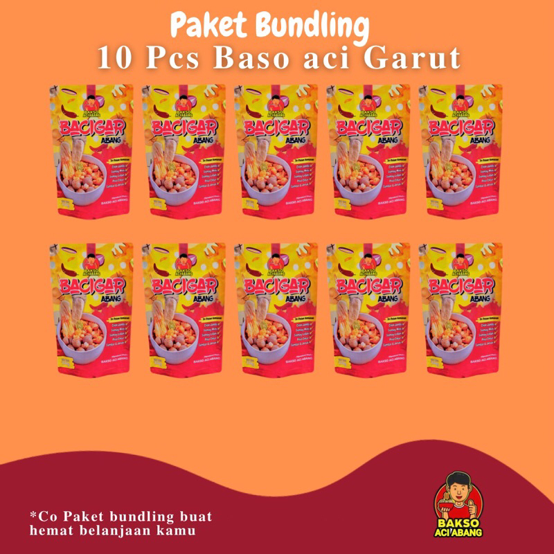Jual 10 pcs Baso aci garut-baso aci instan-baso aci jando | Shopee ...