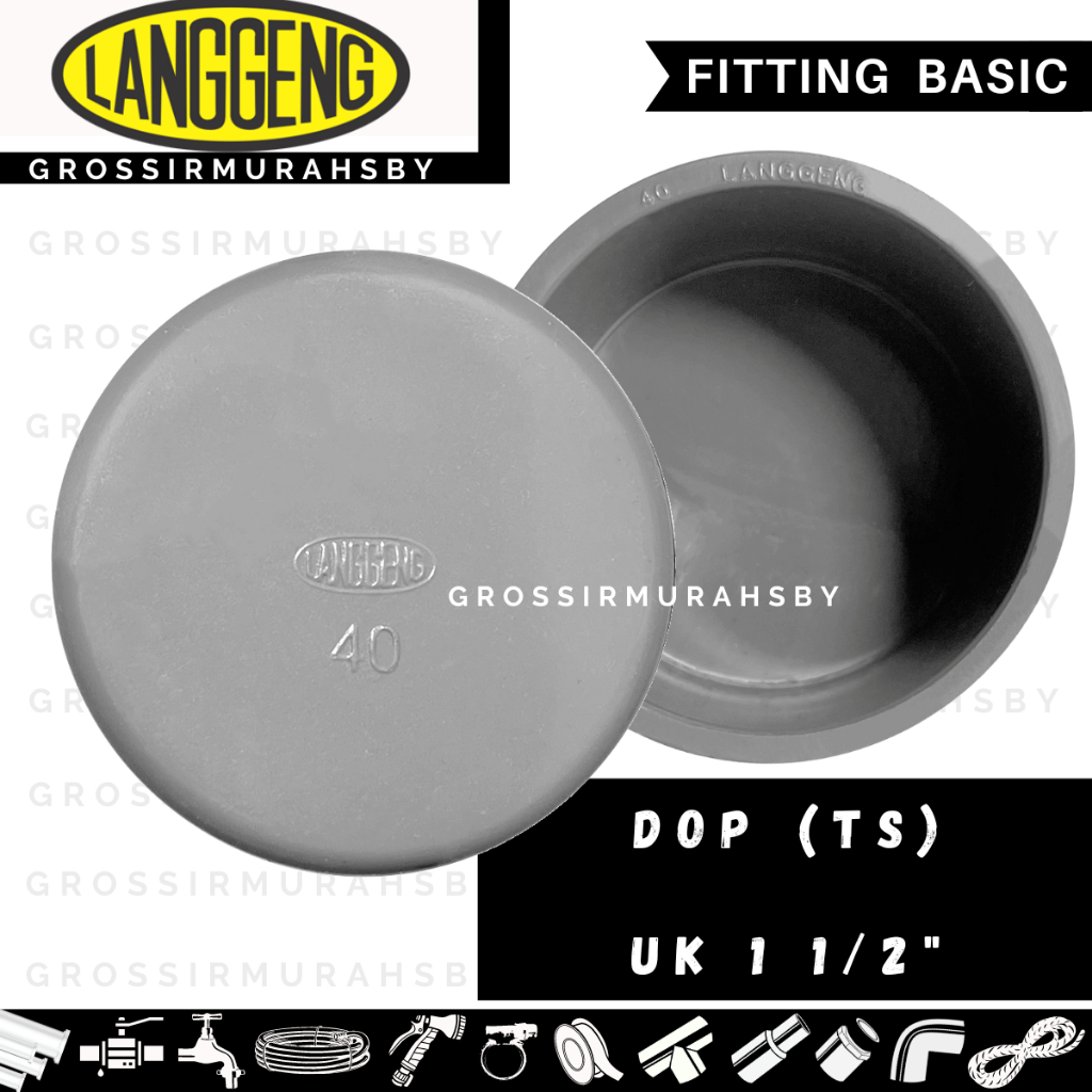 Jual DOP 1 1/2 INCHI LANGGENG TS - TUTUP PIPA POLOS FITTING PVC 1.5 ...