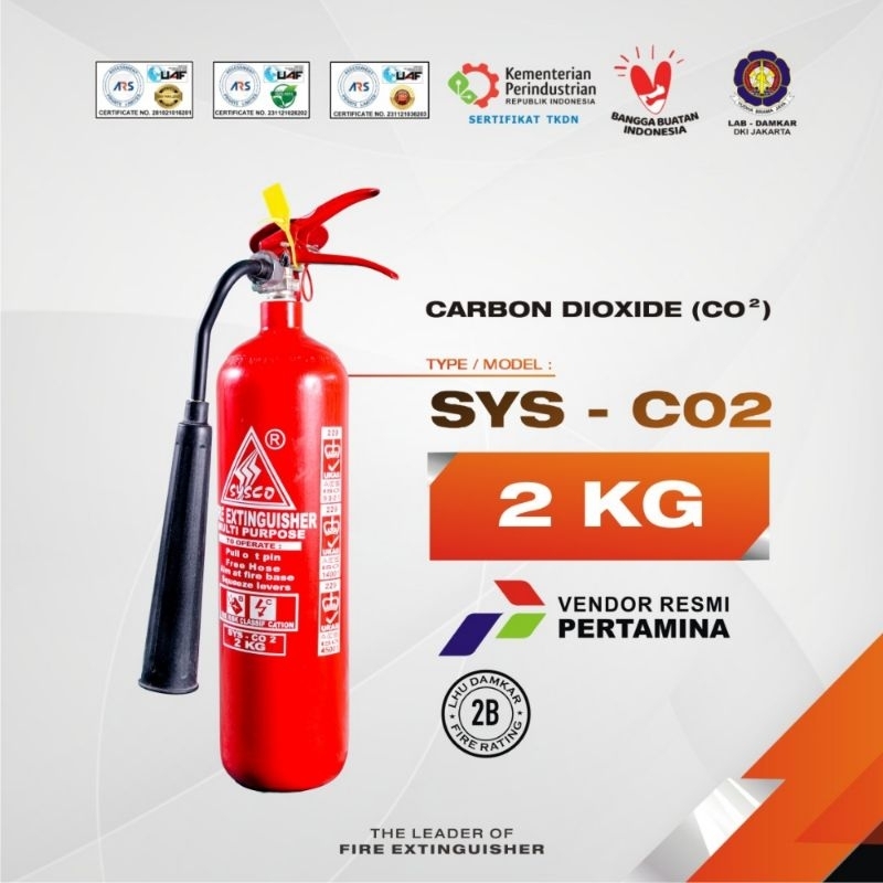 Jual APAR CO₂ 2 Kg - Alat Pemadam Api Premium - SYSCO FIRE | Shopee ...