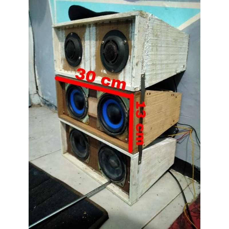 Jual box line array 4 inch bahan kayu/serap | Shopee Indonesia
