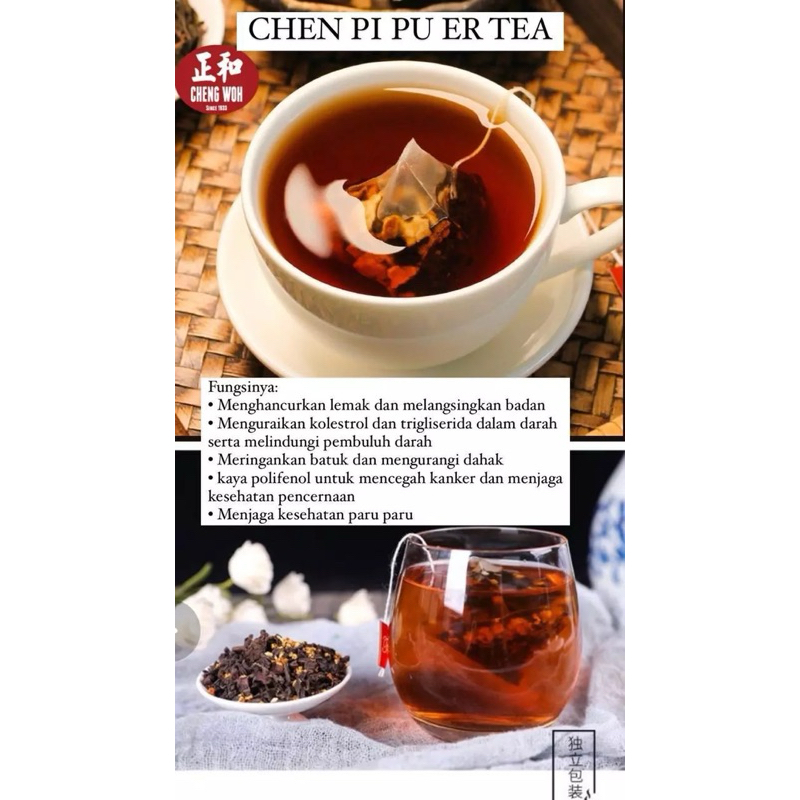 Jual Chen Pi Pu Er Tea Cheng Woh Teh Untuk Kolesterol Paru Paru Dahak ...