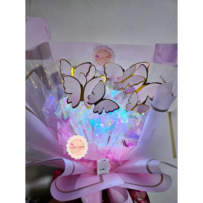 Jual buket kupu kupu/bouquet butterfly/buket bunga/buket hadiah ulang ...