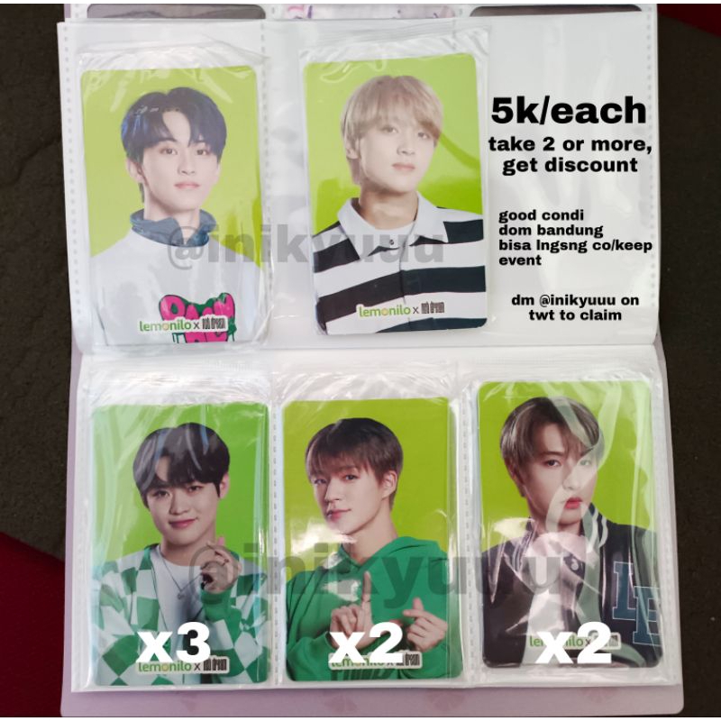 Jual PC Photocard Lemonilo X NCT | Mark Haechan Chenle Jeno Renjun ...
