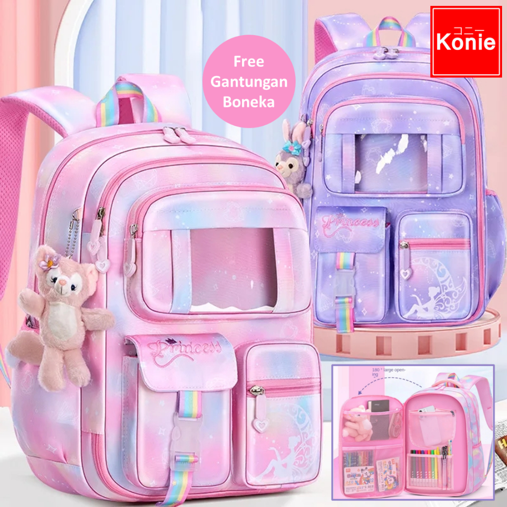 Jual TAS RANSEL SEKOLAH ANAK PEREMPUAN MODEL KULKAS / TAS RANSEL ANAK PEREMPUAN / TAS SEKOLAH SD ...