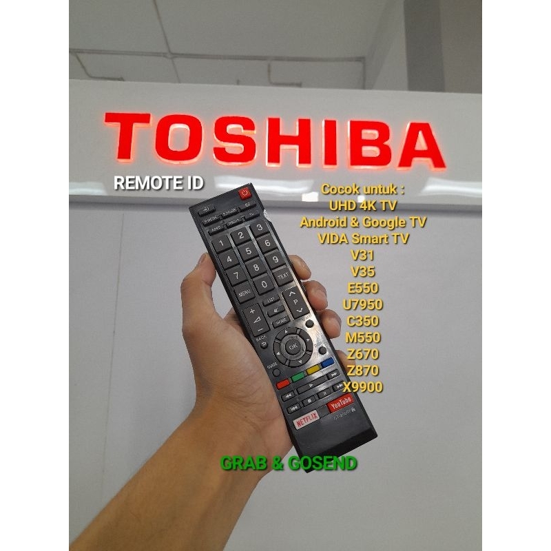 Jual Remote Tv TOSHIBA Smart Android Google TV Pengganti Uhd 4K TV ...