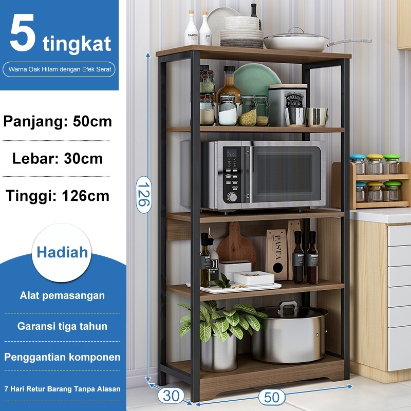 Jual Rak Oven Rak Microwave Rak Susun Serbaguna Dapur Rak Penyimpanan 5 ...