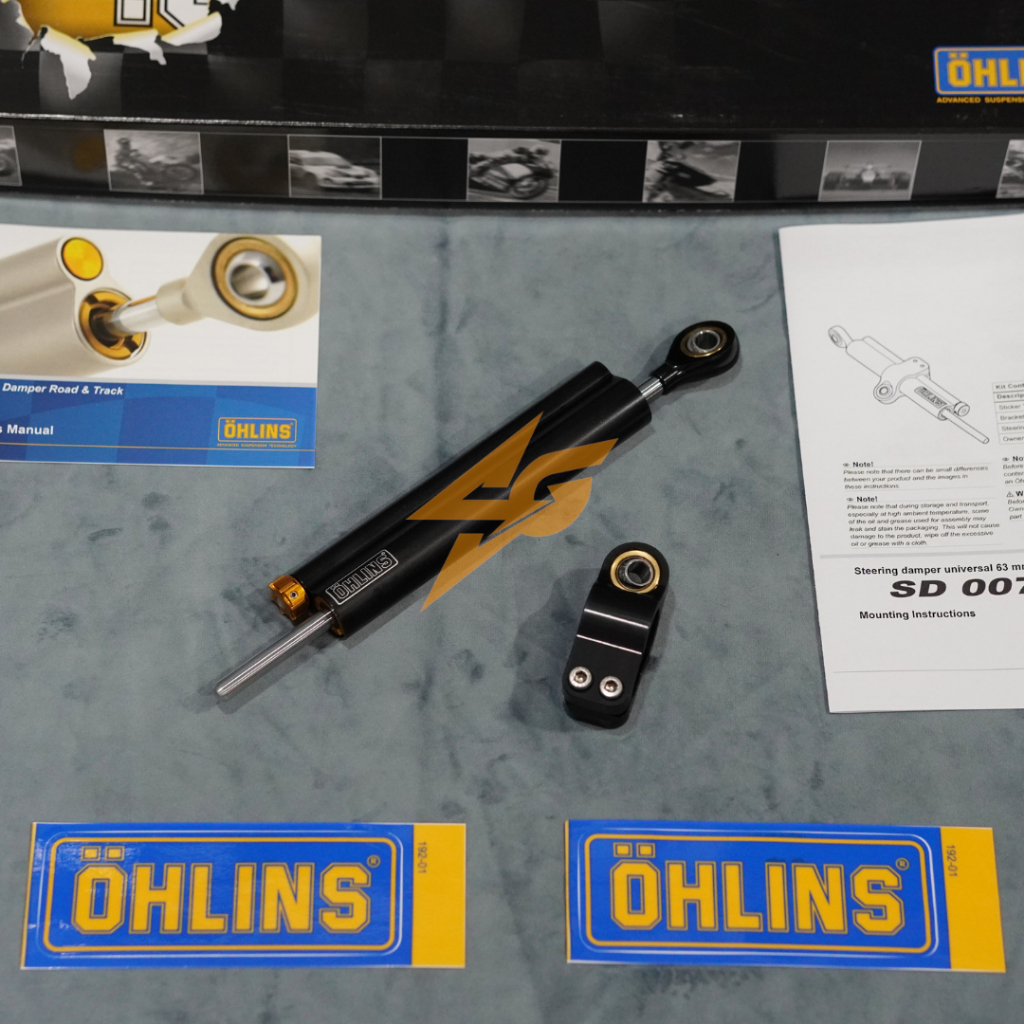 Jual OHLINS Steering Damper SD007 Blackline 63mm | Shopee Indonesia