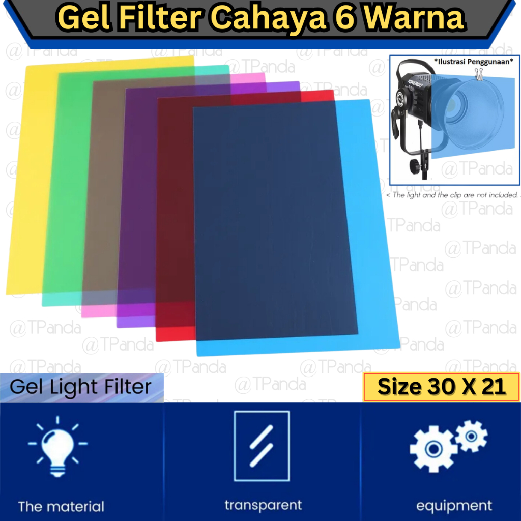 Jual GEL Filter Warna Color Cahaya Photo Video Flash Light Effect ...