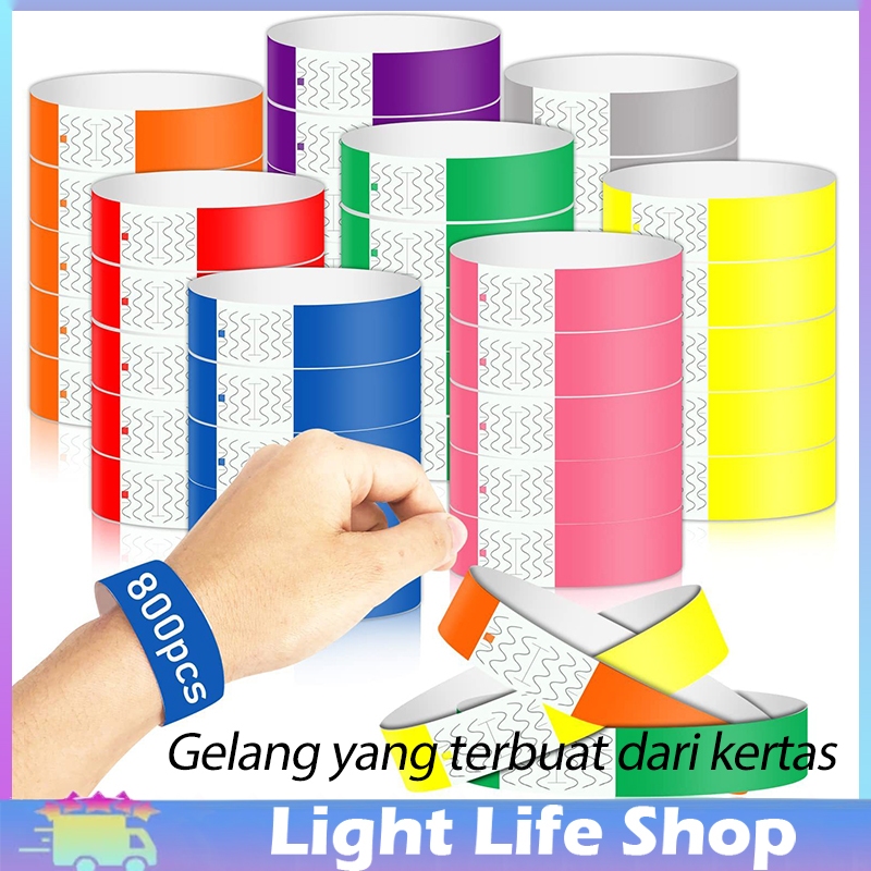 Jual 100pcs Gelang Kertas Gelang Tiket Gelang Event Anti Air Tiket ...