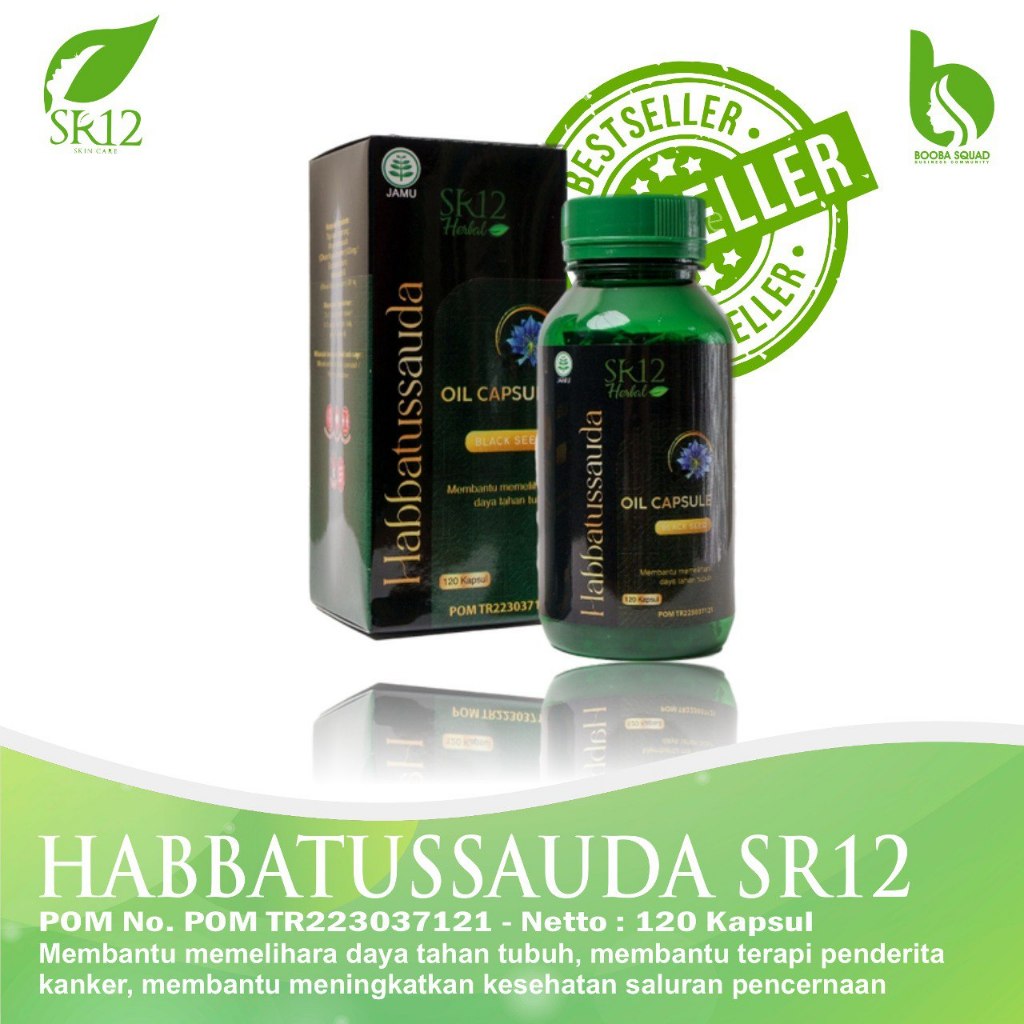 Jual Habbatussauda Habasyi SR12 Herbal Premium Grade A 120 Kapsul Minyak Jintan Hitam Murni ...